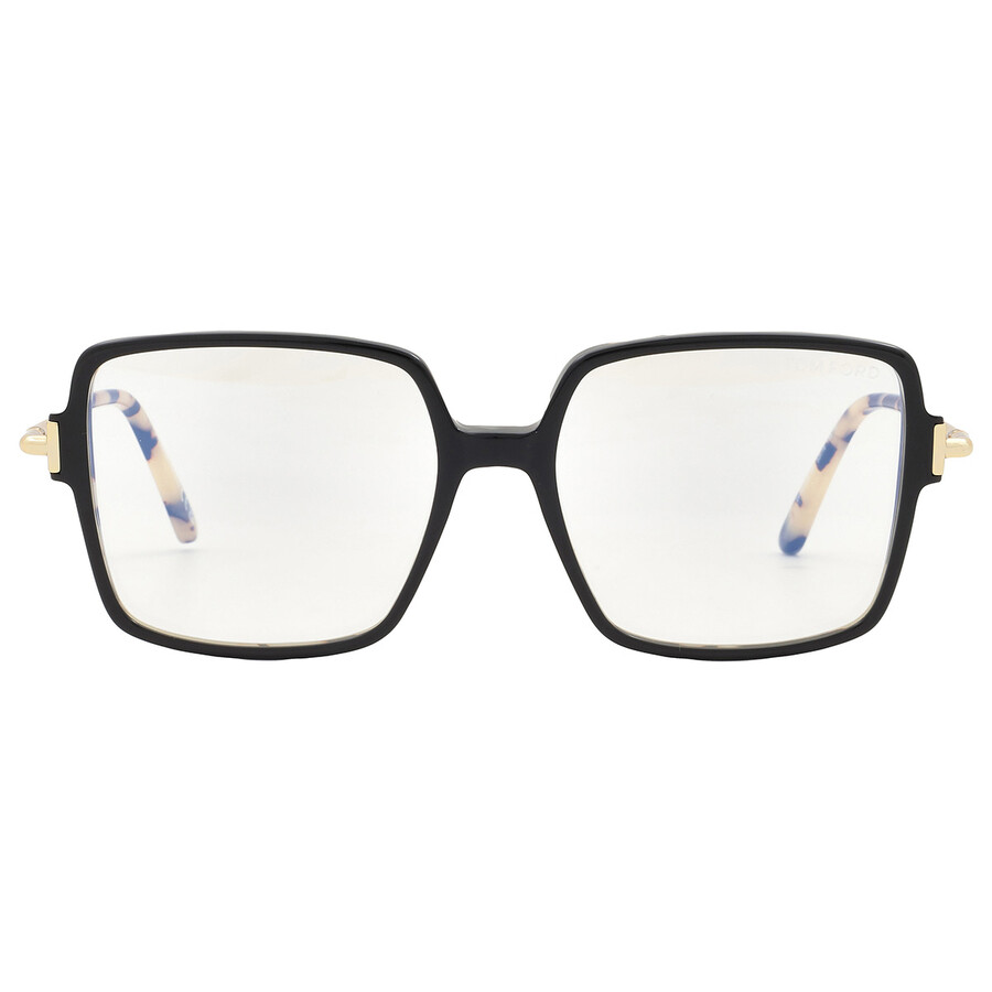 Tom Ford Blue Light Block Square Ladies Eyeglasses FT5915-B 005 53 ...