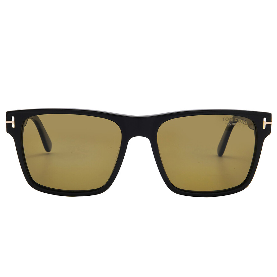 Tom Ford Calder Polarized Brown Square Men's Sunglasses FT1205 01H 55 ...