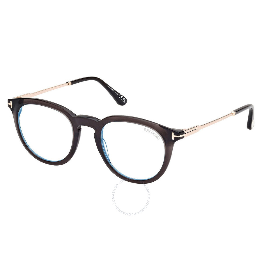 Tom Ford Blue Light Block Round Men's Eyeglasses FT5905-B 005 49 Tom ...