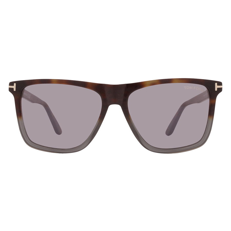 Tom Ford Fletcher Smoke Mirror Square Men's Sunglasses FT0832 55C 57 ...
