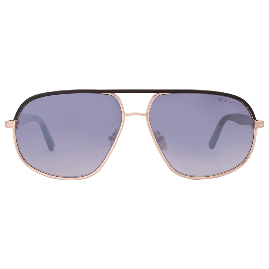 Tom Ford Maxwell Smoke Gradient Navigator Men's Sunglasses FT1019 28B ...