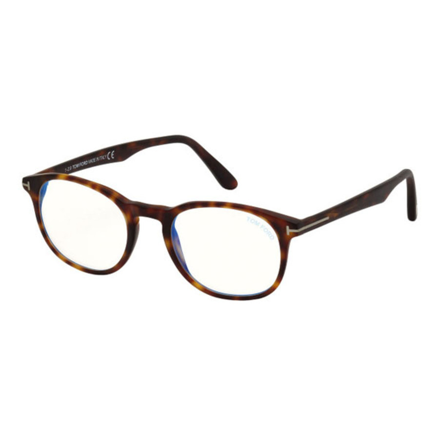 Tom Ford Men's Red Round Eyeglass Frames FT5680-B05451 FT5680-B 054 51 ...