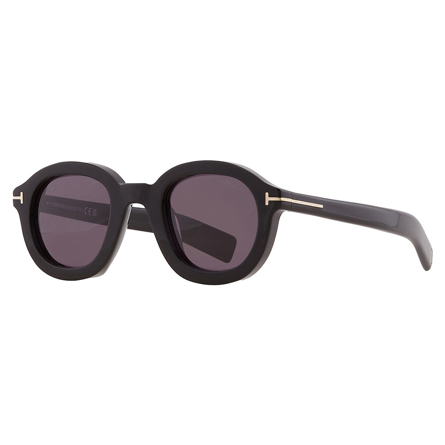 Tom Ford Raffa Smoke Round Men's Sunglasses FT1100 01A 46 Tom Ford ...