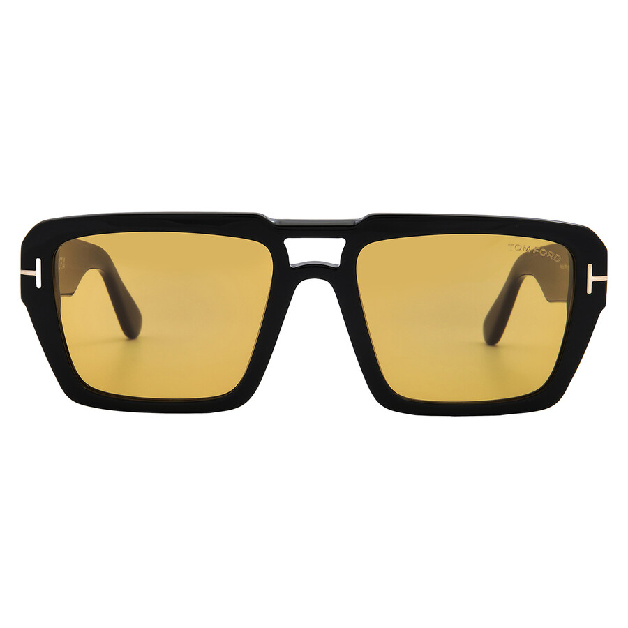 Tom Ford Redford Amber Square Men's Sunglasses FT1153 01E 56 ...