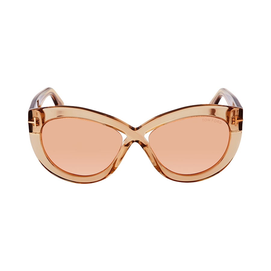 Tom Ford Transparent Cat Eye Ladies Sunglasses FT0577-45E - Tom Ford ...