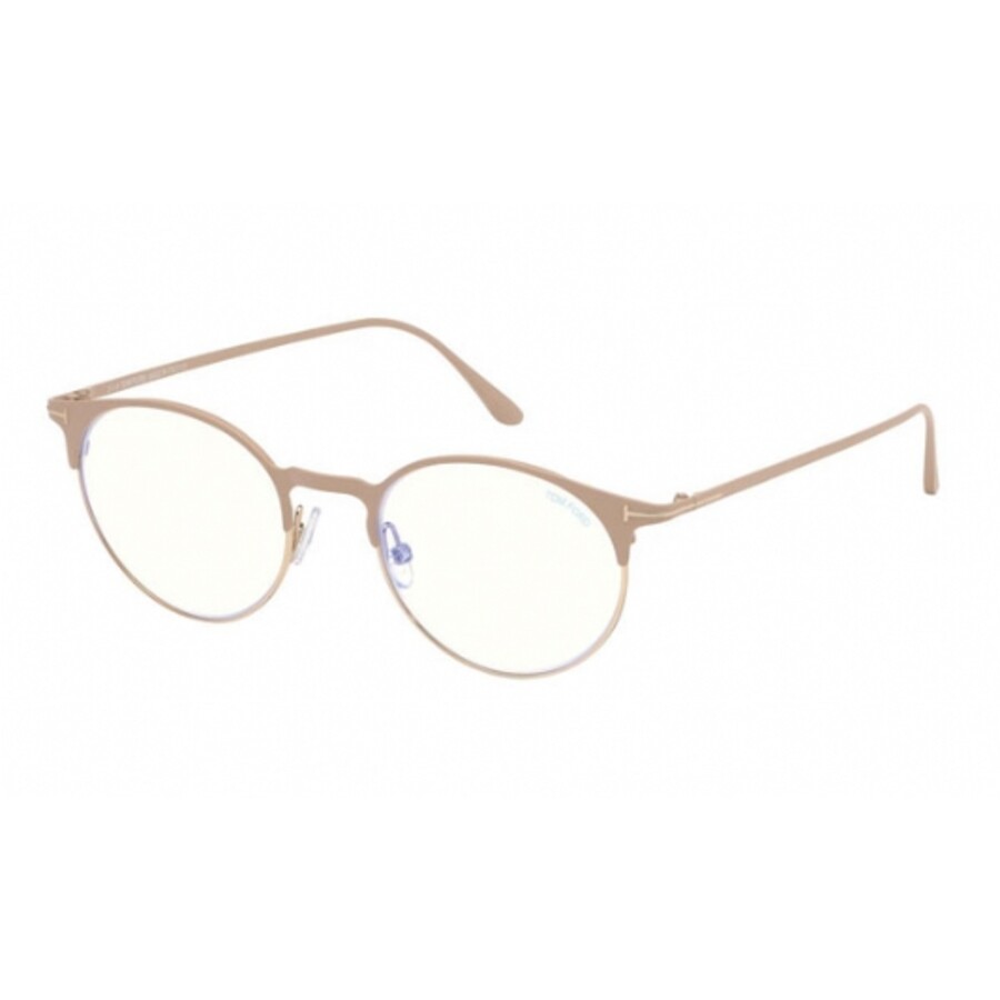 Tom Ford Unisex Gold Tone Round Eyeglass Frames FT5548-B- 083-49 FT5548 ...