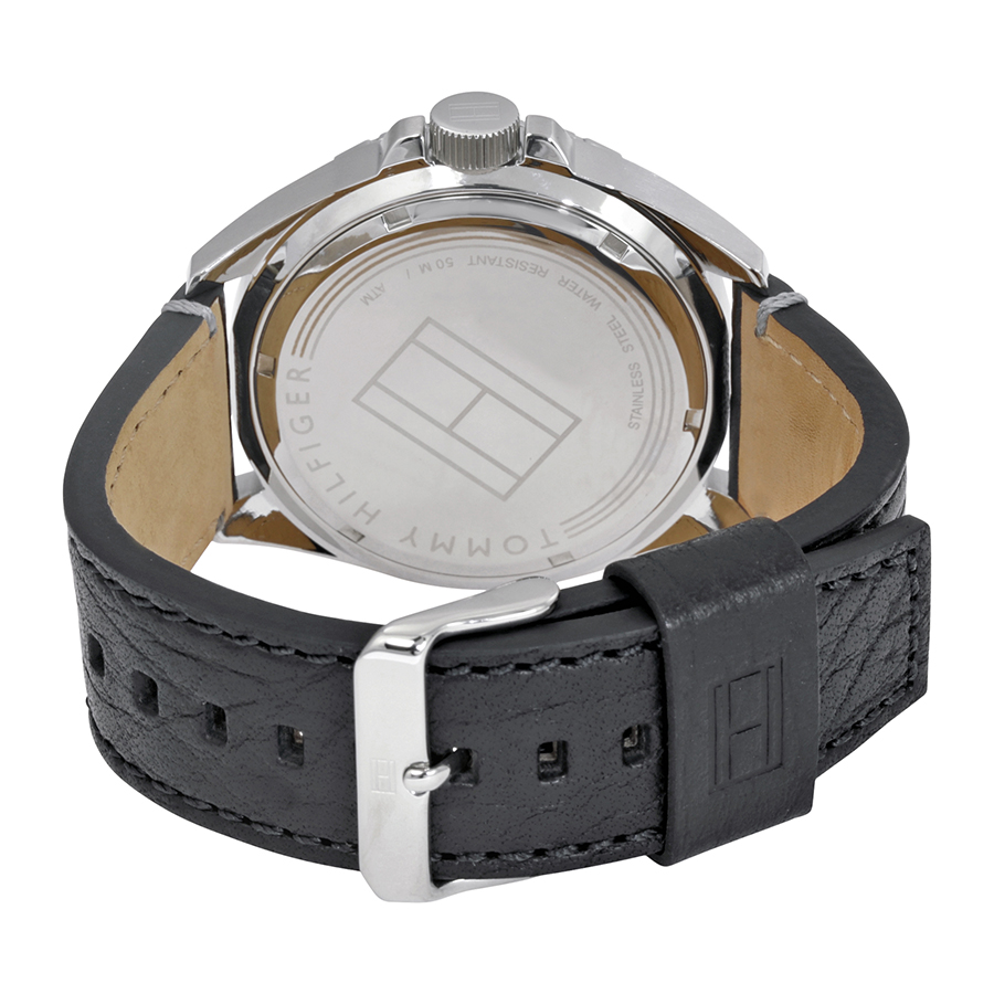 Tommy Hilfiger Black Dial Leather Strap Men's Watch 1791131 - Tommy ...