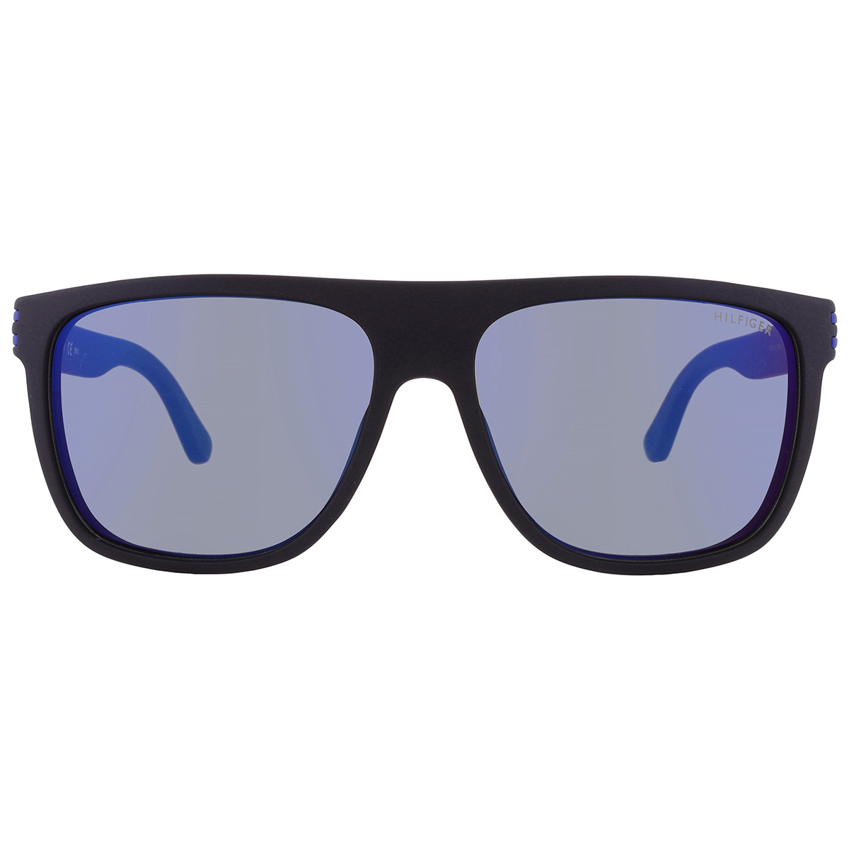 Tommy Hilfiger Grey Blue Mirror Square Men's Sunglasses TH 1277/S 0FB1 ...