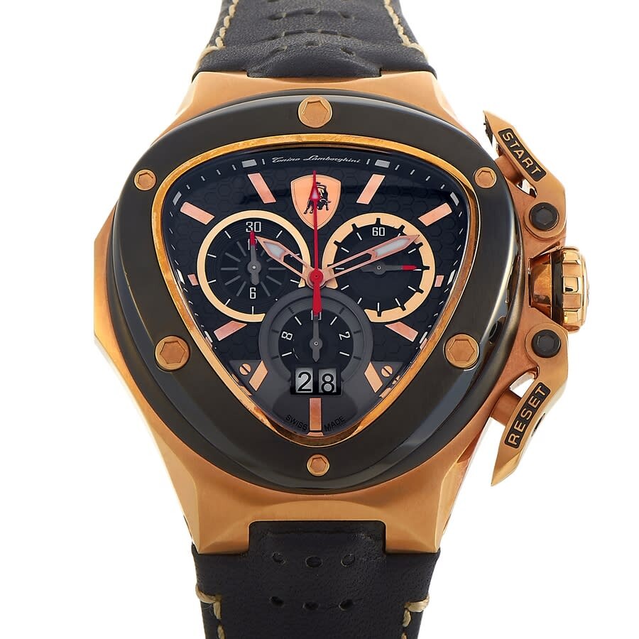 Tonino Lamborghini Spyder Chronograph Quartz Black Dial Men's Watch ...