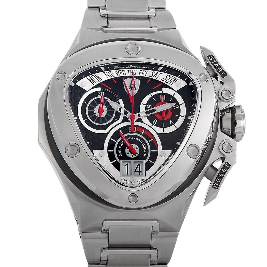 Tonino Lamborghini Spyder Quartz Black Dial Men's Watch SW3007 ...