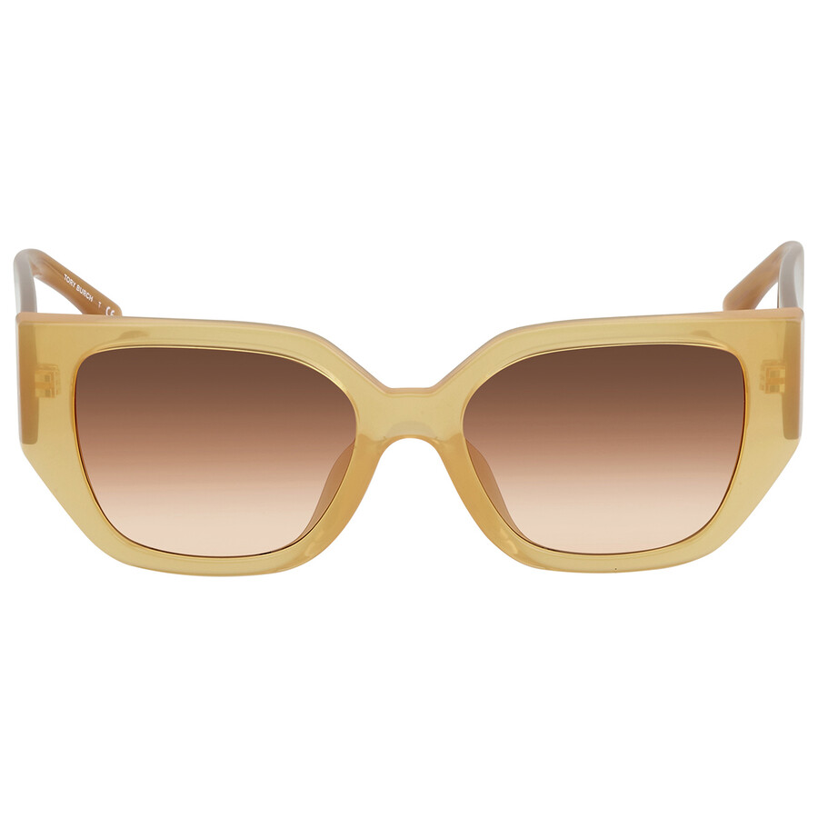 Tory Burch Amber Gradient Rectangular Ladies Sunglasses TY9065U 186313 ...