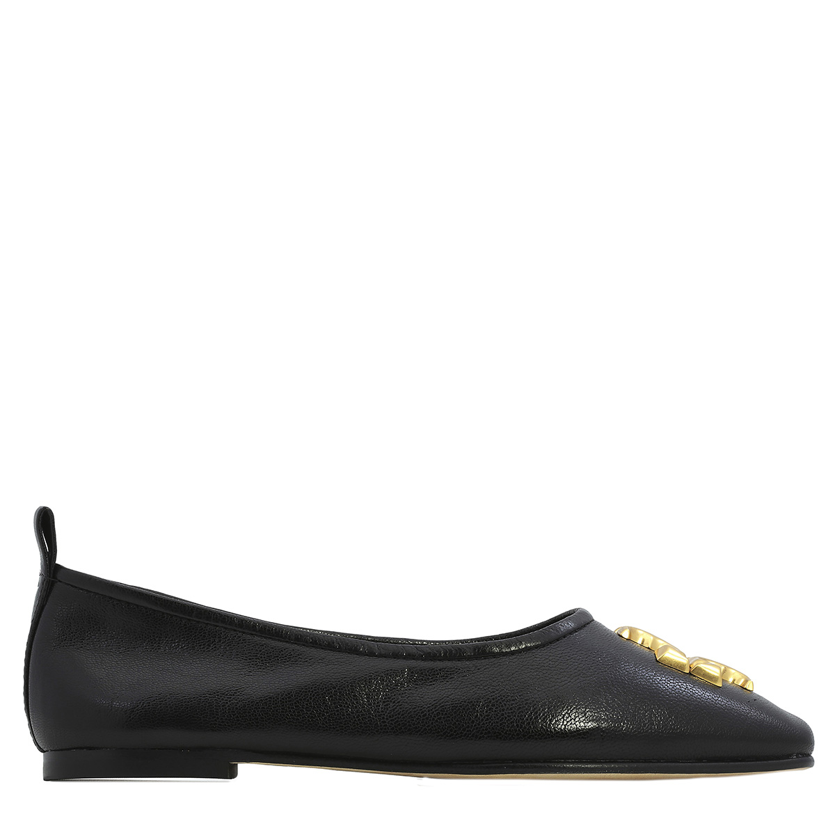 Tory Burch Ladies Perfect Black Leather Eleanor Ballet Flats, Brand ...