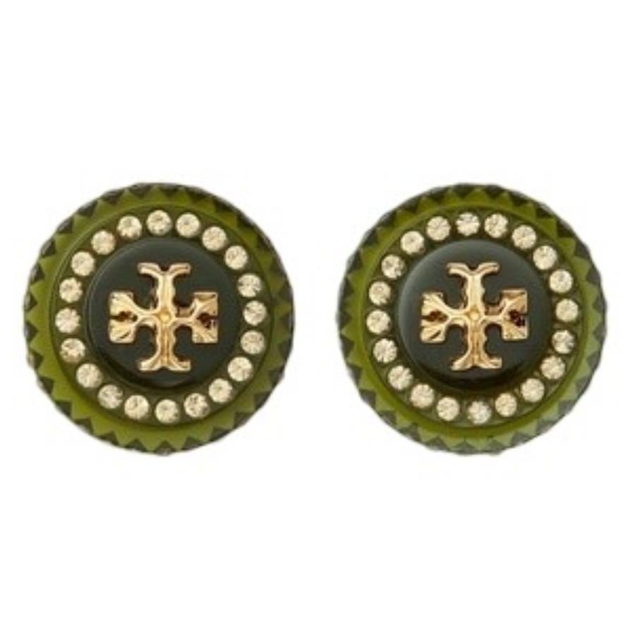 Tory Burch Roxanne Crystal Resin Stud Earring 141780-300 196133527535 ...