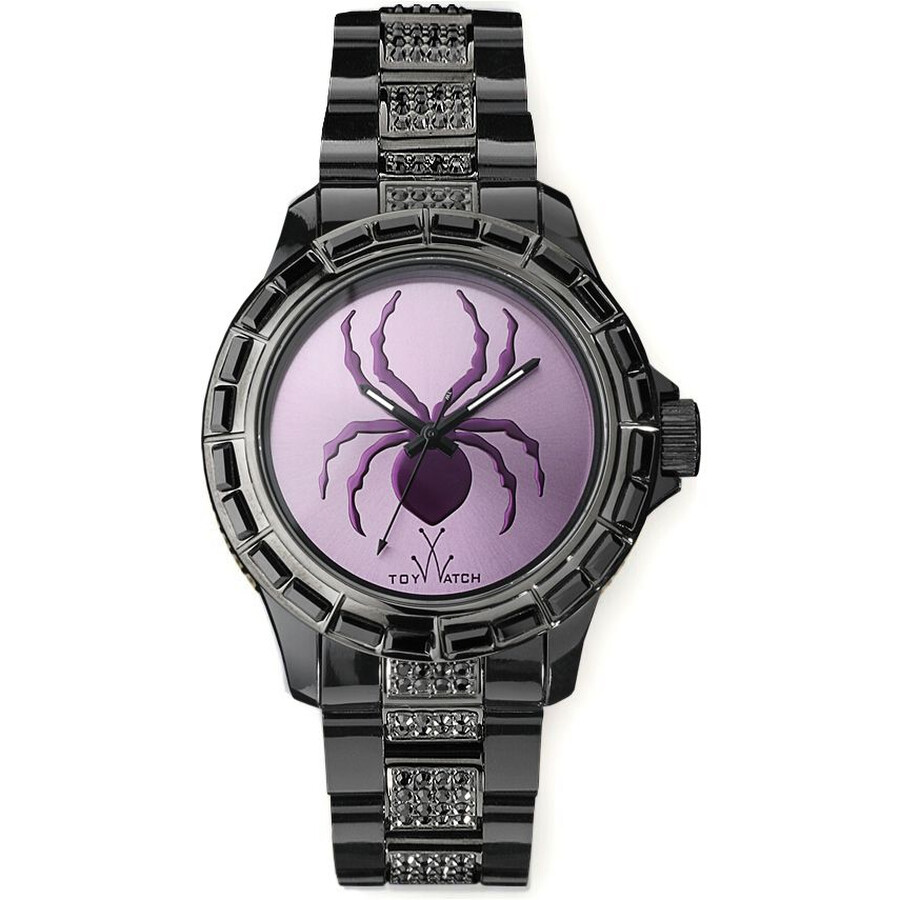 Toy Watch Black Dial Polycarbonate and Steel Bracelet Unisex Watch ...