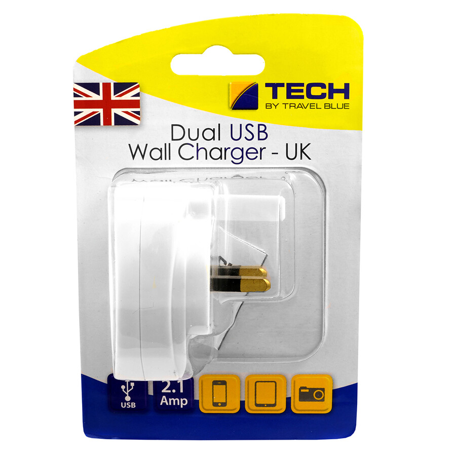 Travel Blue Dual USB Wall Charger UK 964 5018404009647 - Jomashop