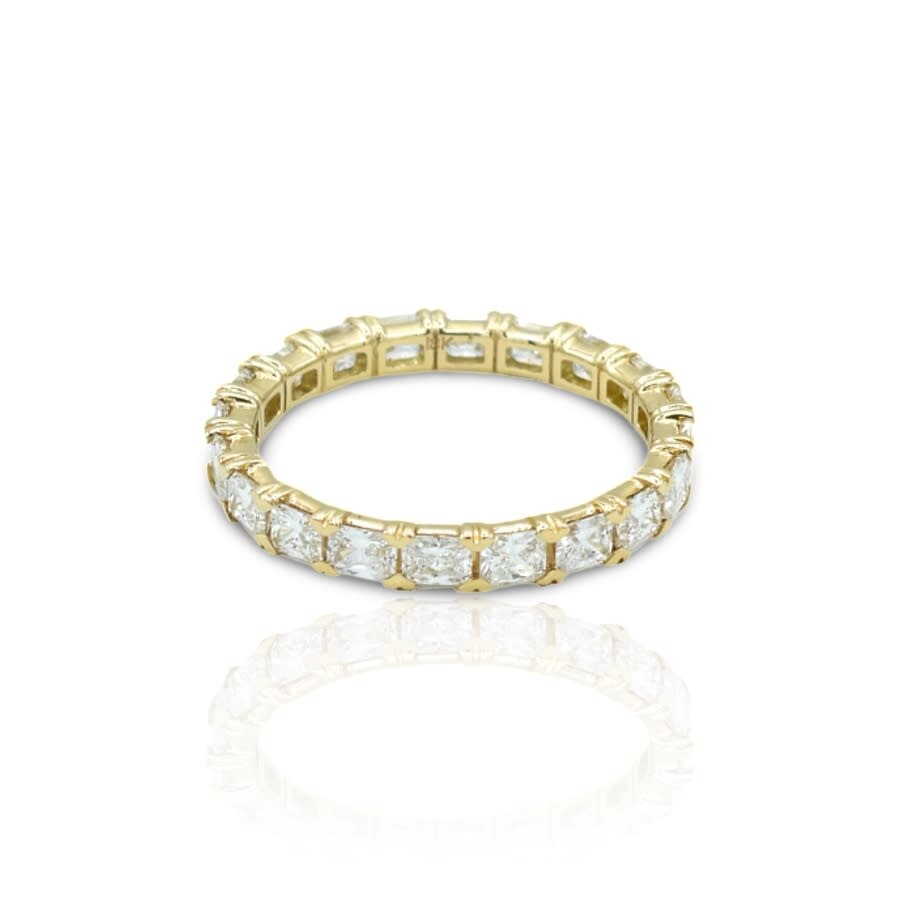 Tresorra 18K Yellow Gold Diamond Eternity Ring 65786 - Jewelry, Ladies ...