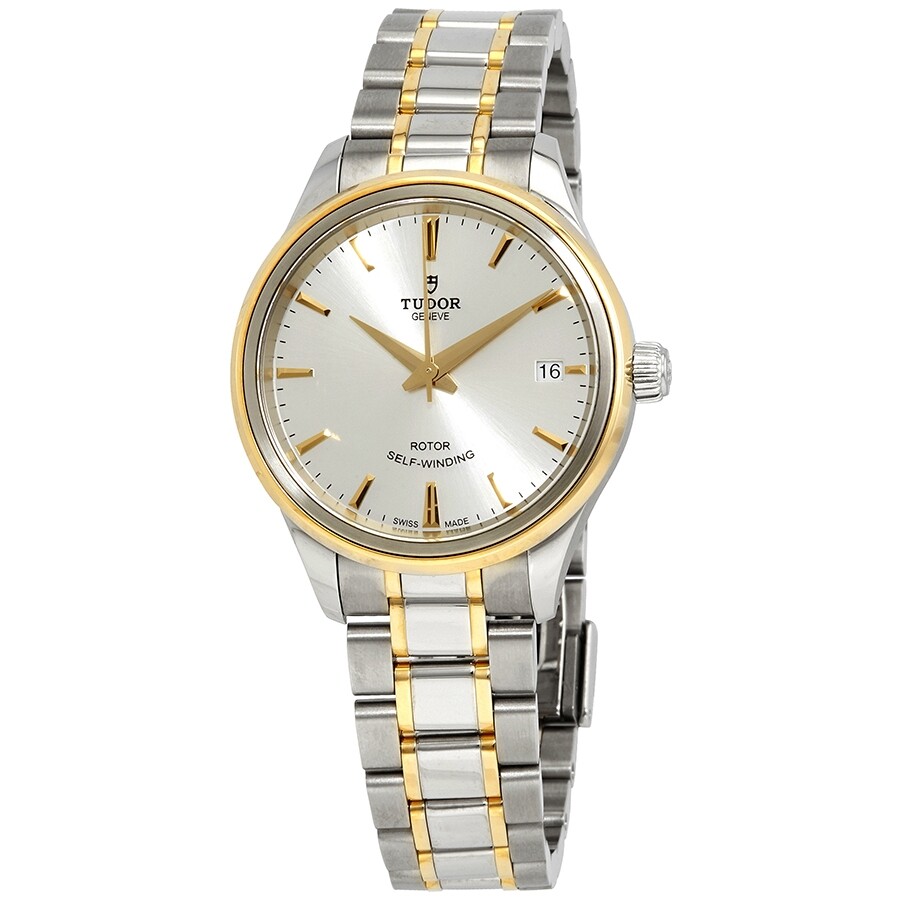 Tudor Style Automatic Silver Dial Steel and Yellow Gold 34 mm Ladies ...