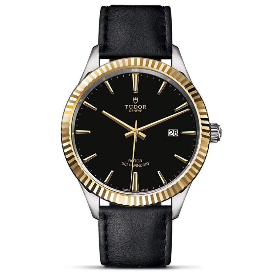 Tudor Style Black Dial Men's Watch 12513-0019 - Watches, Style - Jomashop
