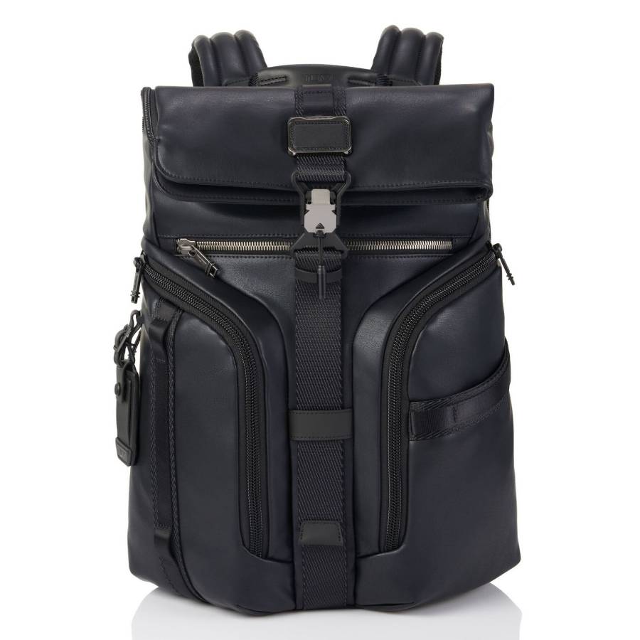 Tumi Alpha Bravo Logistics Flap Lid Backpack In Black | ModeSens