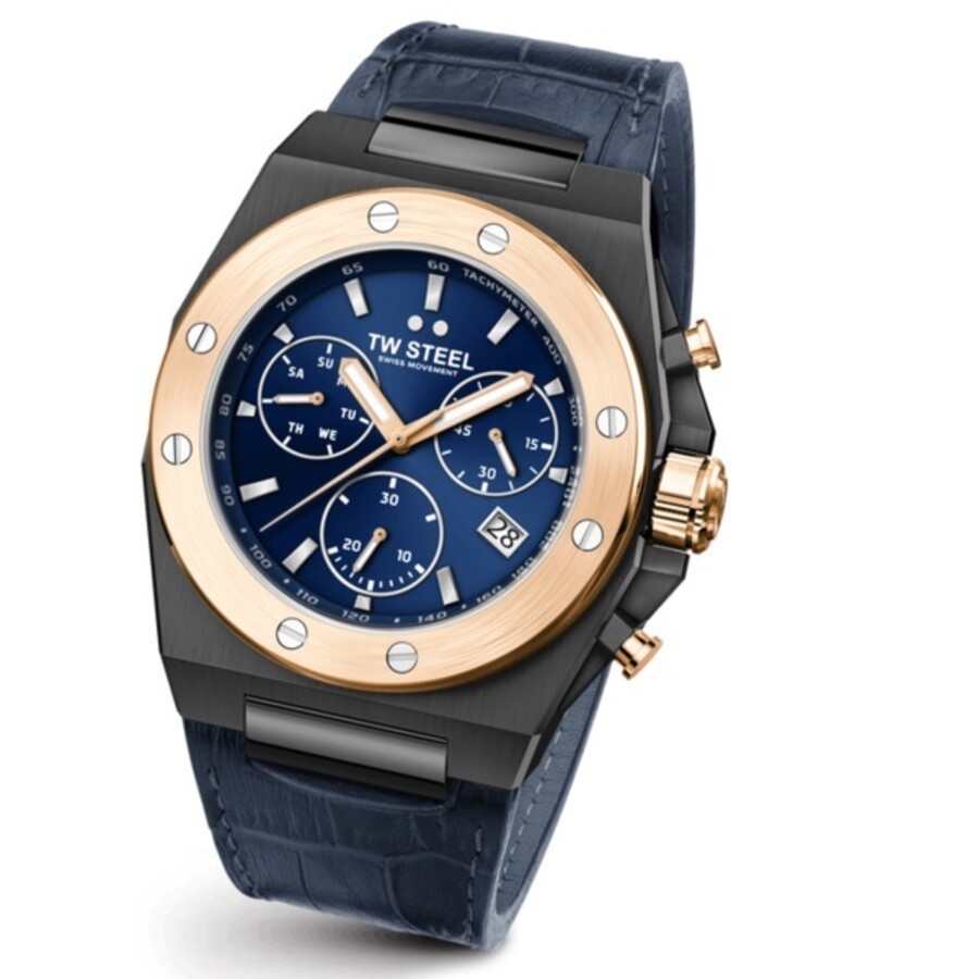 Tw Steel CEO TECH Chronograph Quartz Blue Dial Men's Watch CE4086 - TW Steel, Ceo Tech - Jomashop