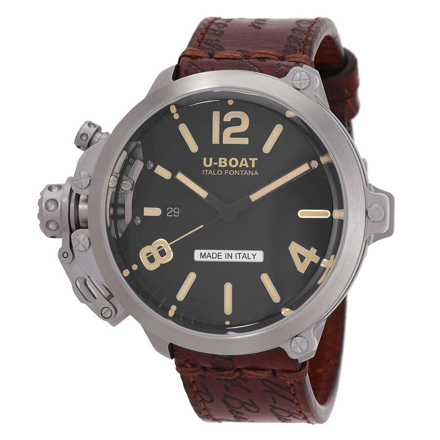 U-Boat Capsule Automatic Black Dial Men's Watch 8807 - Watches, Capsule ...
