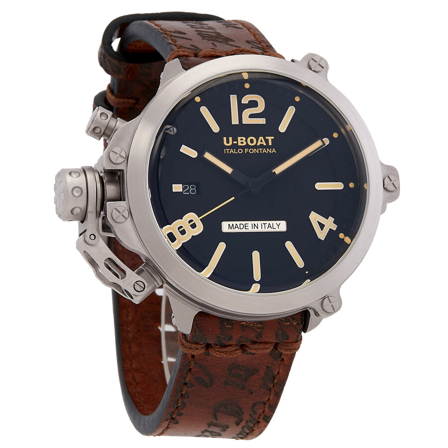 U-Boat Capsule Automatic Black Dial Men's Watch 8809 - Watches, Capsule - Jomashop