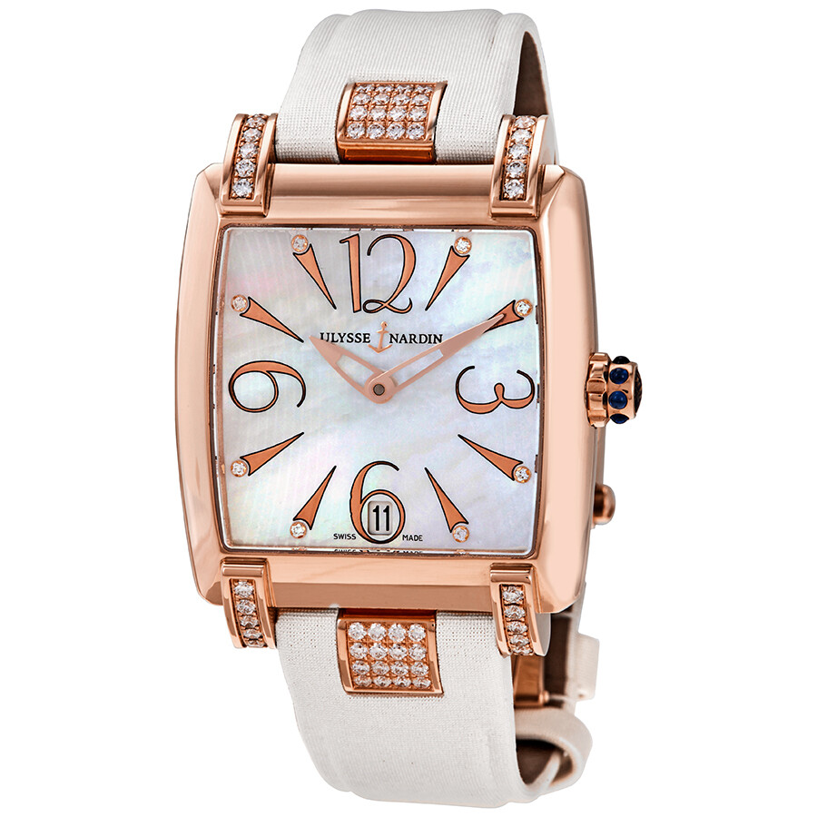 Ulysse Nardin Caprice Automatic Diamond White Mother of Pearl Dial ...