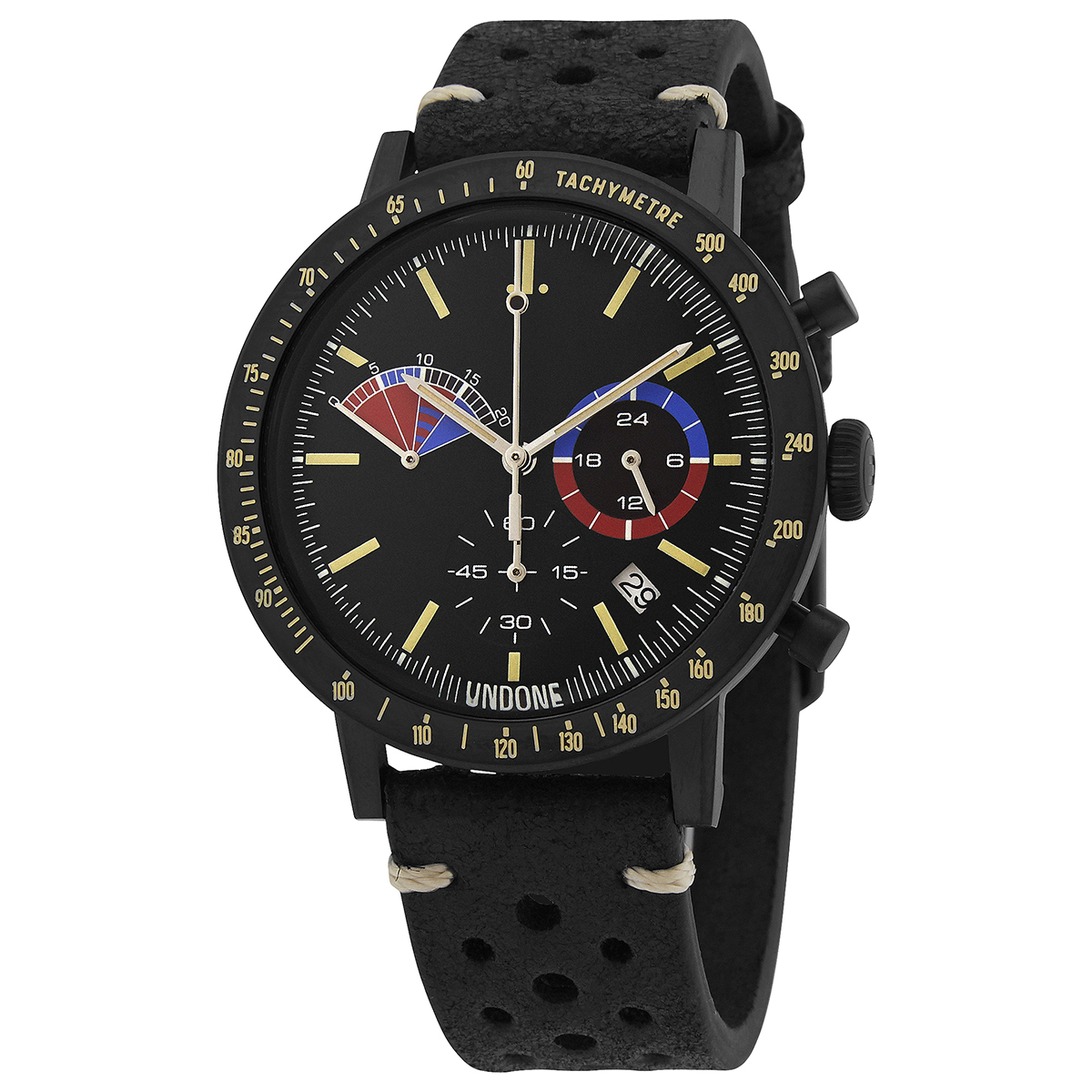 Undone Urban Vintage Skipper Quartz Black Dial Men's Watch URB-RGT-BLCK ...