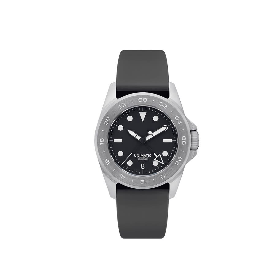 Unimatic Modello Quattro Automatic Black Dial Men's Watch U4-GMT ...
