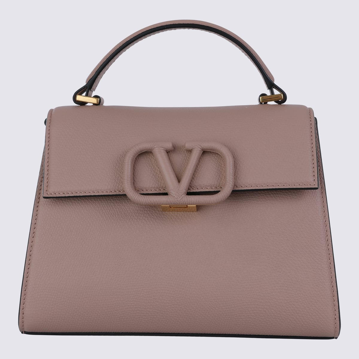 Valentino Garavani Garavani Light Pink Leather Top Handle Bag ...
