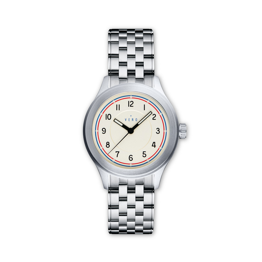 Vero Meridian Manual Wind Hand Wind White Dial Men's Watch MER-01 ...
