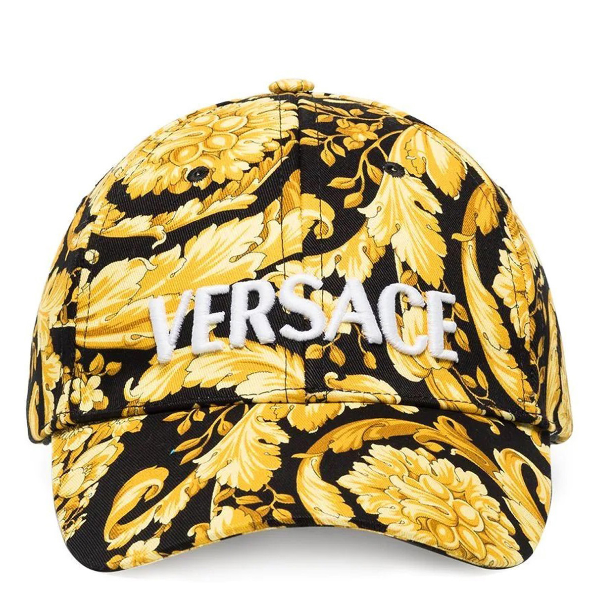 Versace Black Barocco Logo Baseball Cap, Brand Size 59 1001590 1A01281 ...