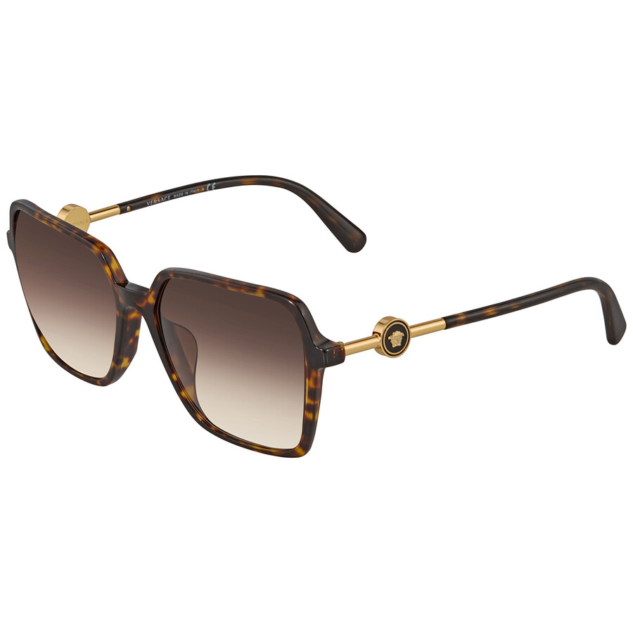 Versace Brown Gradient Square Ladies Sunglasses VE4396F 108/13 58 ...