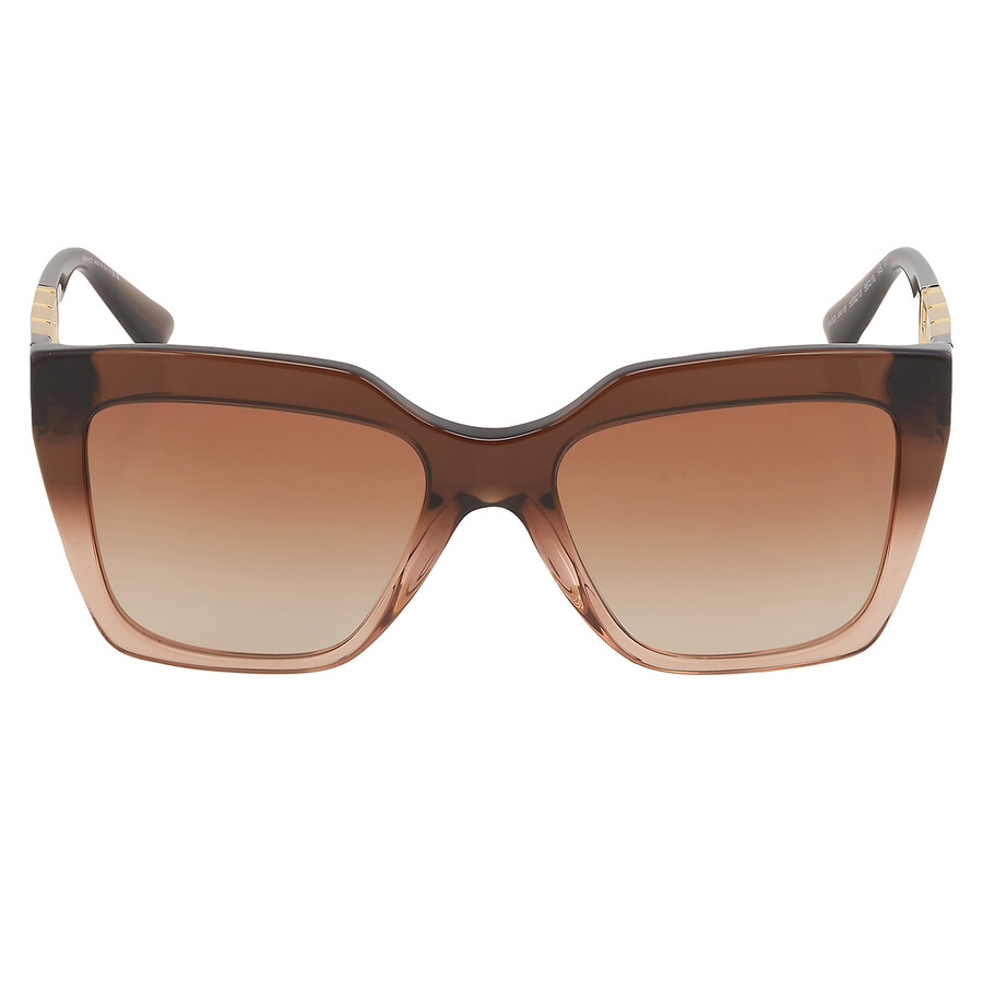 Versace Brown Gradient Square Ladies Sunglasses VE4418 533213 56 ...