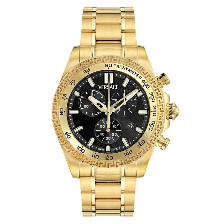Versace Chronograph Quartz Black Dial Men's Watch VE9K01124 ...
