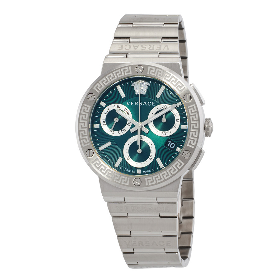 Versace Chronograph Quartz Green Dial Men's Watch VEZ900121 - Watches ...