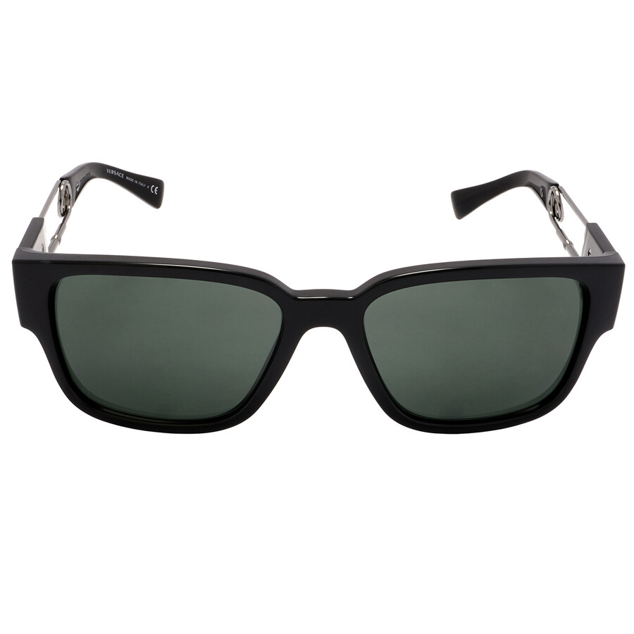Versace Dark Green Rectangular Men's Sunglasses VE4412 GB1/71 57 ...