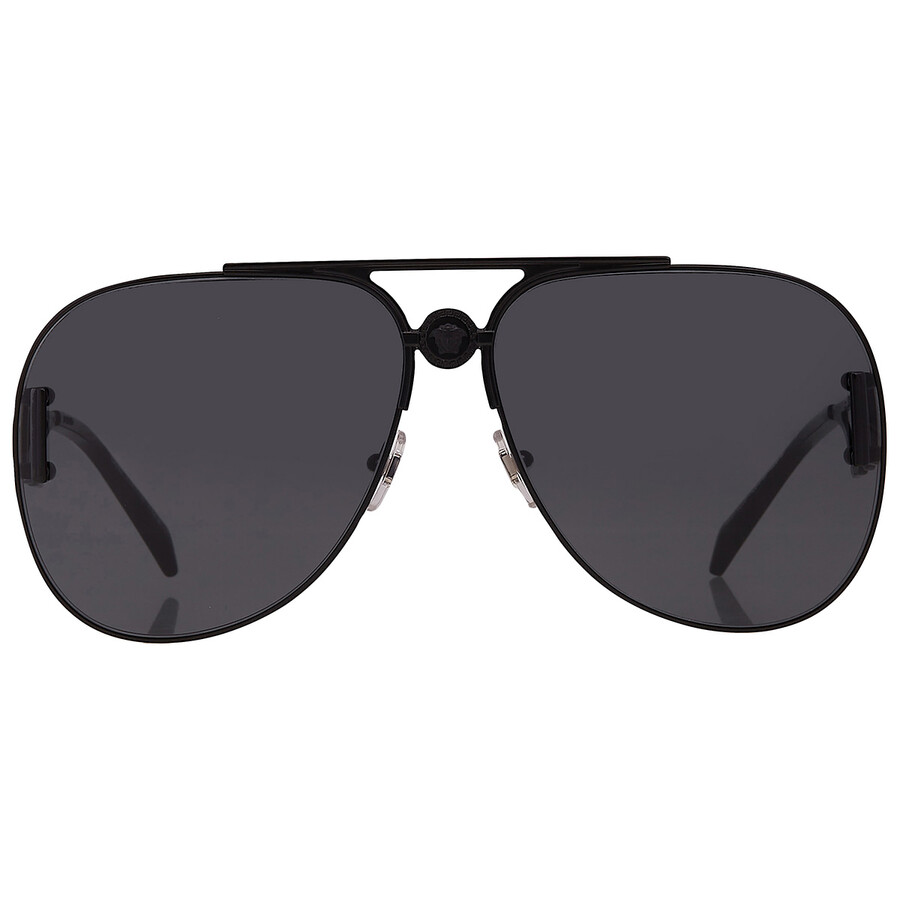 Versace Dark Grey Pilot Unisex Sunglasses VE2255 126187 63 ...