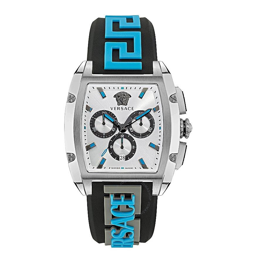 Versace Dominus Chronograph Quartz Silver Dial Men's Watch VE6H00123 ...