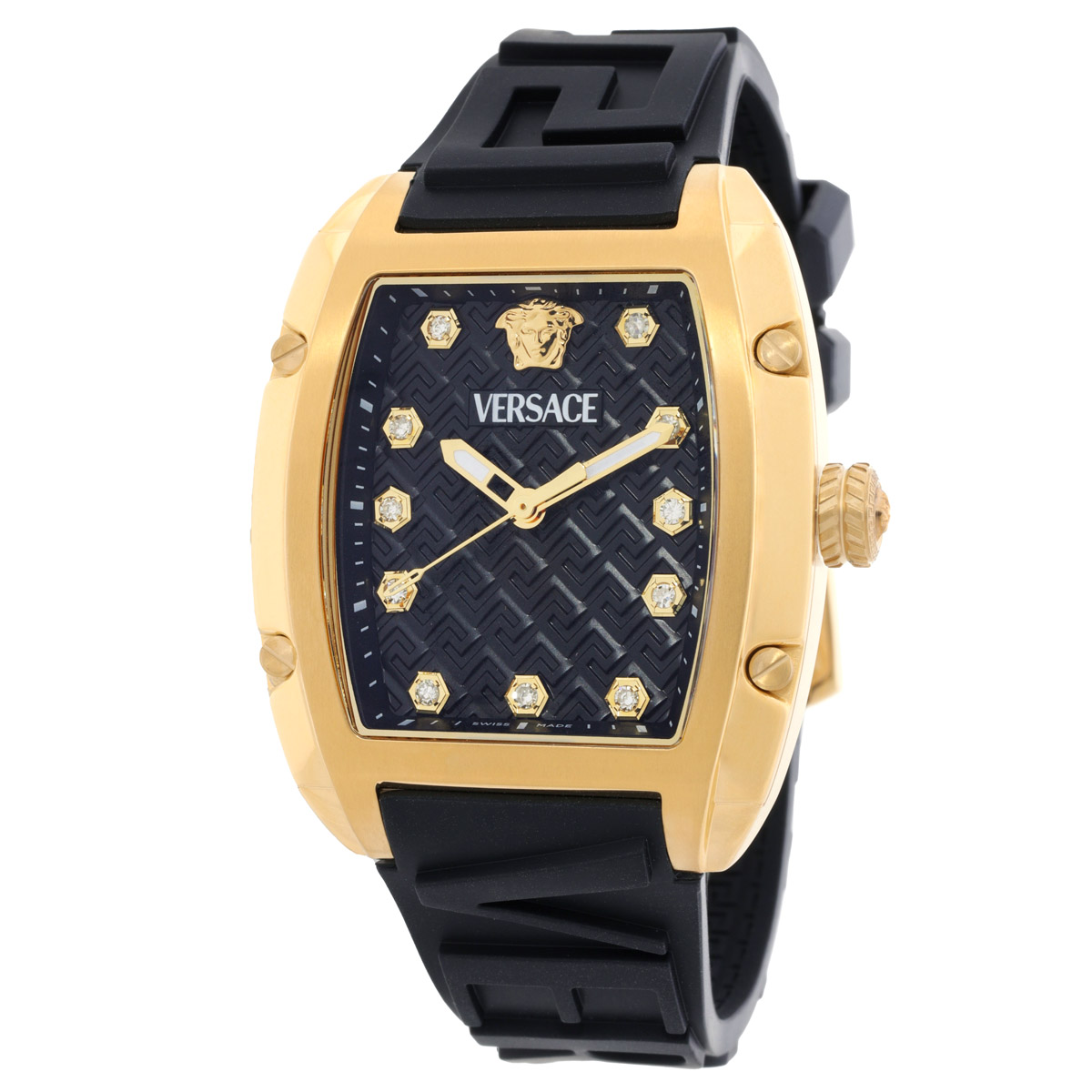 Versace Dominus Quartz Diamond Black Dial Ladies Watch VE8K00324 ...