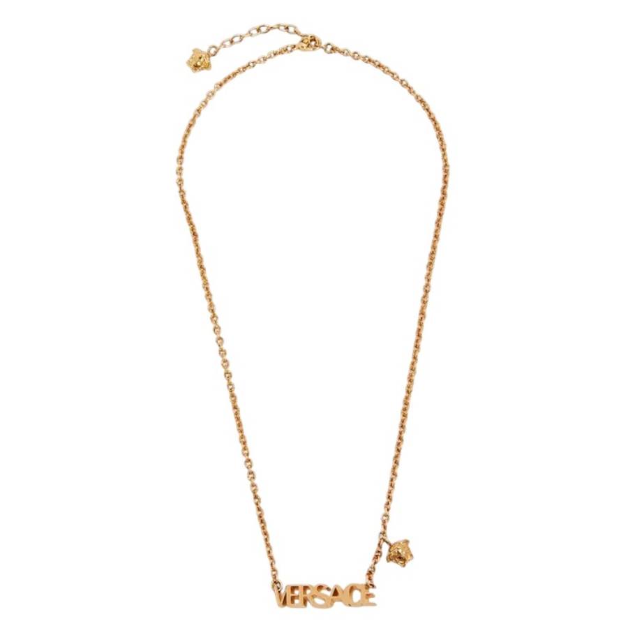 Versace Gold Logo Medusa Necklace 10025791A00620-3J000 8052045504397 ...