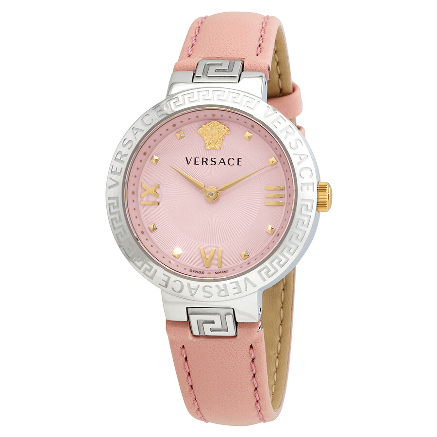 Versace Greca Lady Quartz Pink Dial Ladies Watch VE2K00121 ...