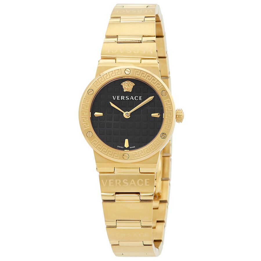 Versace Greca Logo Quartz Black Dial Ladies Watch VEZ100521 - Watches ...