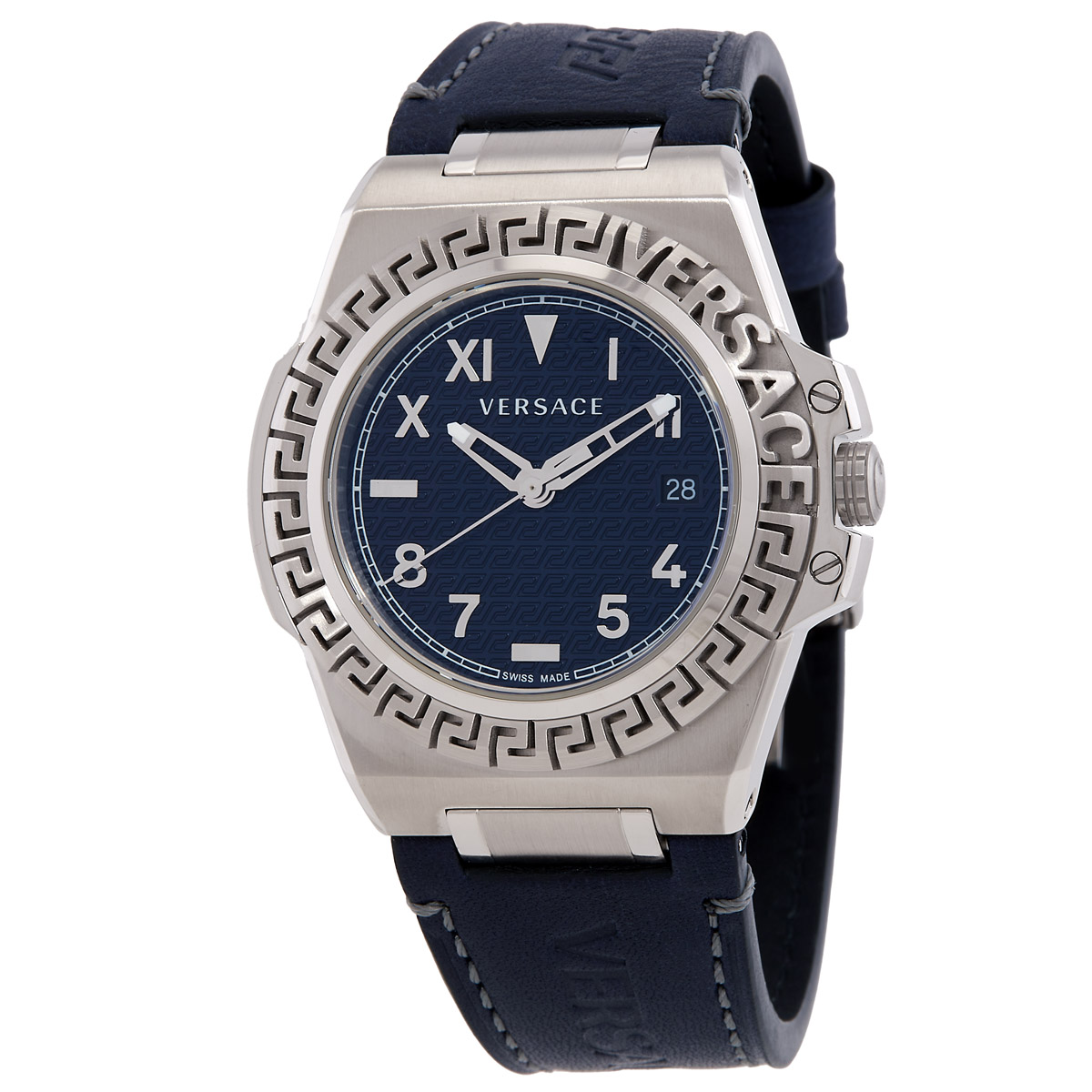 Versace Greca Reaction Quartz Blue Dial Watch VE3I00122 - Watches ...
