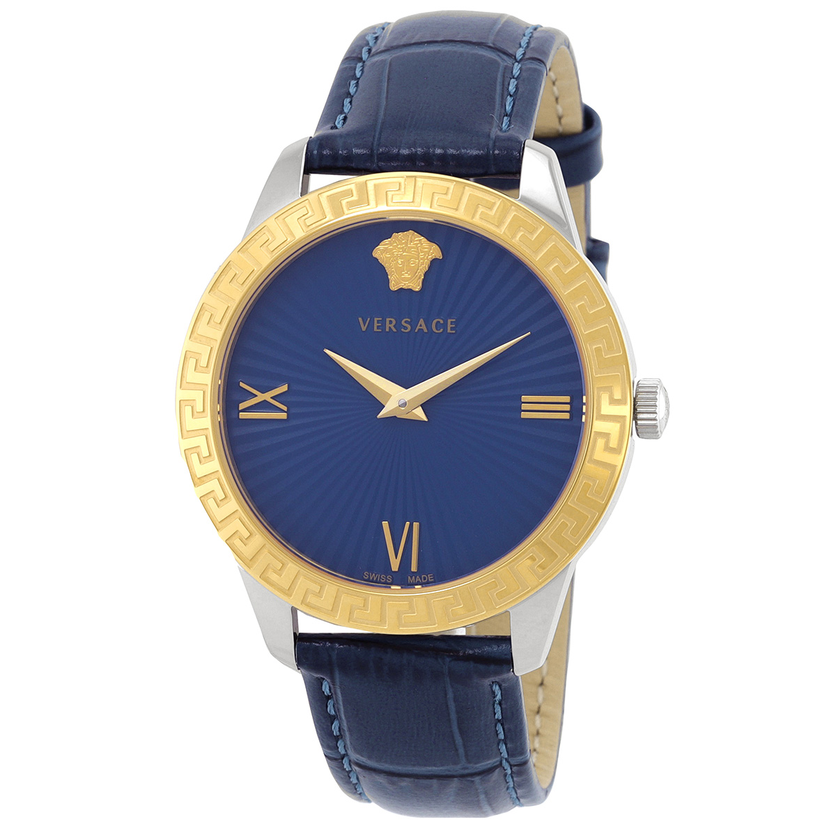 Versace Greca Signature Quartz Blue Dial Ladies Watch VEVC00219 ...