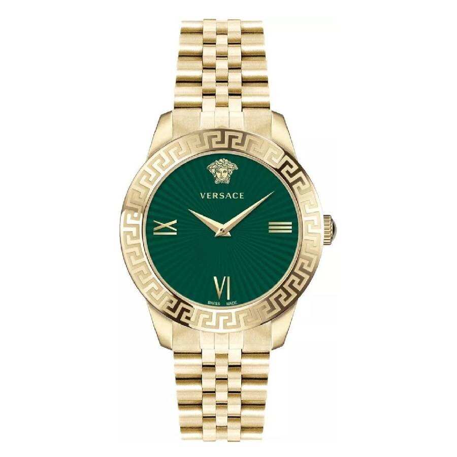 Versace Greca Signature Quartz Green Dial Ladies Watch VEVC00619 ...