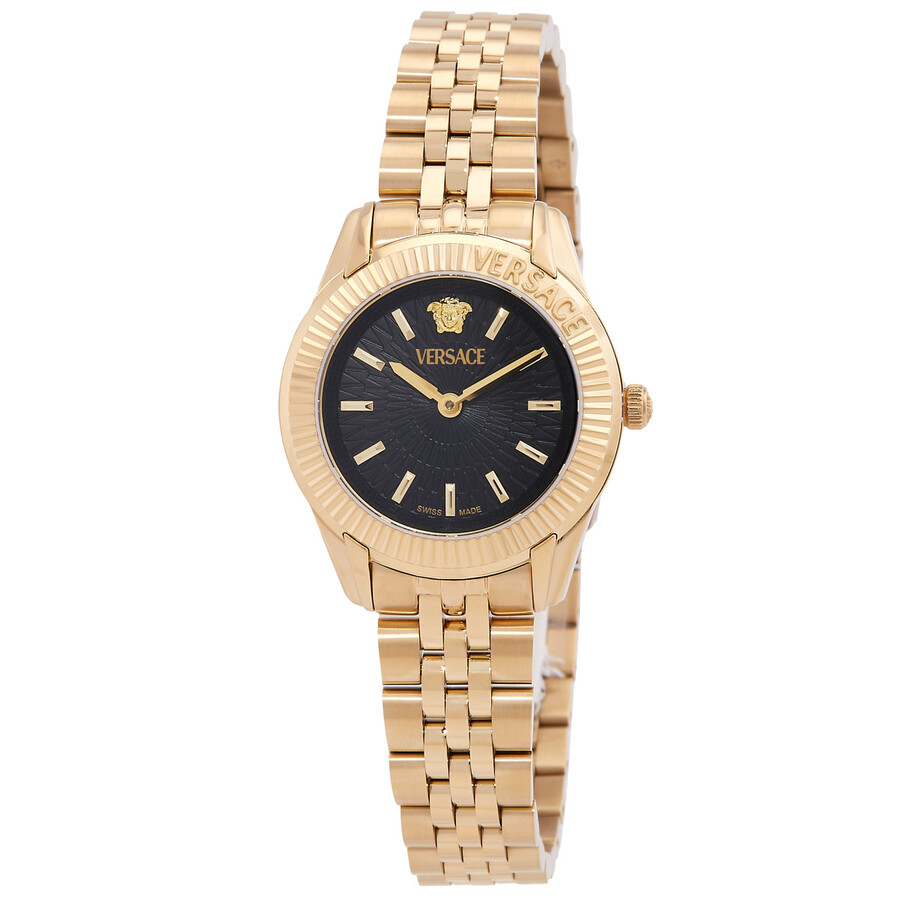 Versace Greca Time Lady Quartz Black Dial Ladies Watch VE9CA0424 ...