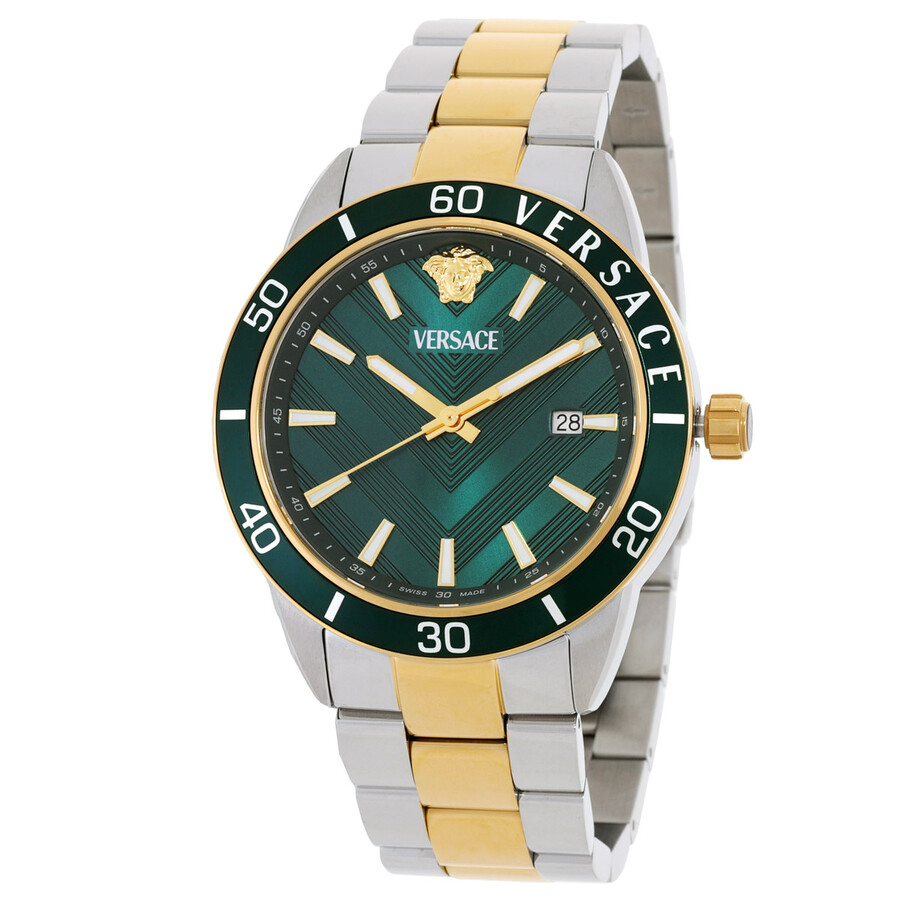 Versace Greca Urban Quartz Green Dial Men's Watch VEYCA0524 ...