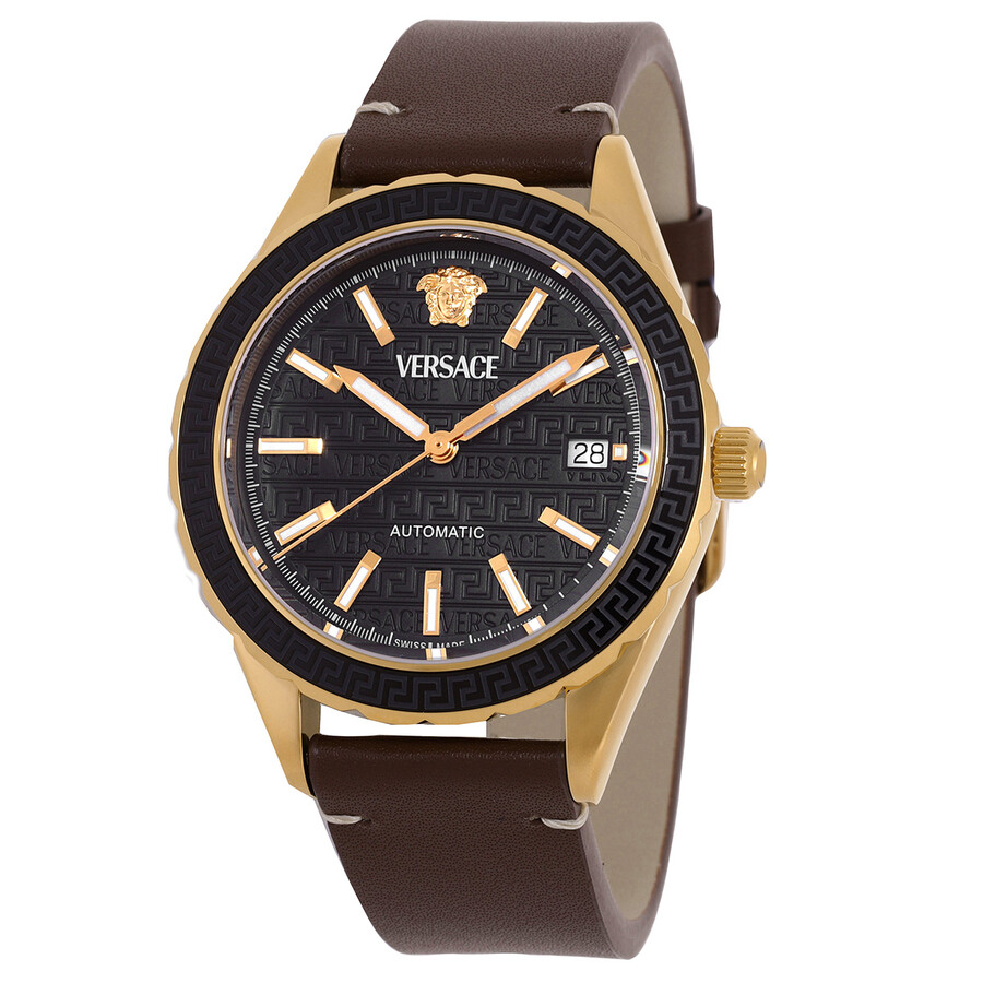 Versace Hellenyium Automatic Black Dial Men's Watch VEQCA0224 ...