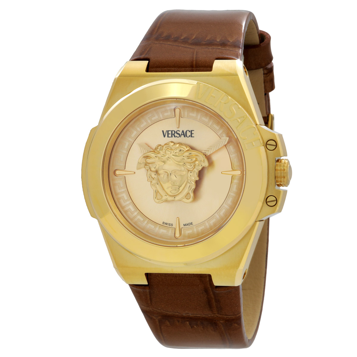Versace Hera Quartz Gold Dial Ladies Watch VE8D00224 - Watches, Hera ...